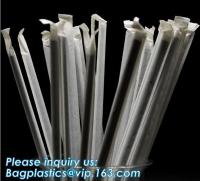 China Biodegradable and compostable food grade PLA plastic drinking straw, individual pack,Eco-friendly biodegradable plastic for sale