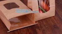 China Sandwich Toast Bread Packing Bags,Personalized Baking Food Bread Packaging Disposable Kraft Paper Bag With Logo Print Fo for sale