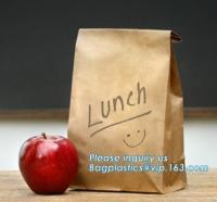 China promotion gift bag bagease kraft paper bag fast food paper bag,take away fast food grade brown bread low cost paper ba for sale