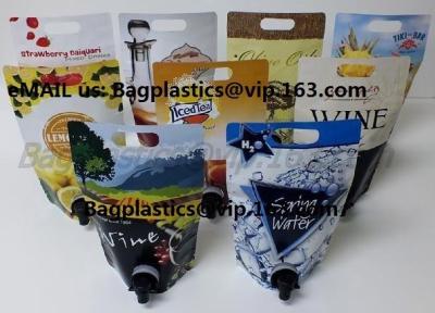 China spout pouch/Food grade liquid beverage bag with spout/Runner wine spout bag,Stand up runner wine packing spout bag /Refi for sale