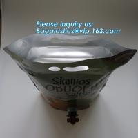 China Customized 2L~22 L bags in box aluminum foil packaging bag with spout 10 liter wine bag in box,5L/10L juice bag wine spo for sale