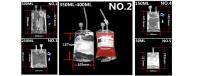 China Vampire blood bags beverage bag fruit juice drink packaging bag,Halloween Party For Blood Energy Drink Bag Dual Port IV for sale