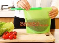 China Reusable Silicone Food Storage Bag Washable Silicone Fresh Bag for Fruits Vegetables Meat Preservation bagease bagplasti for sale