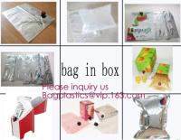 China Commercial grade 15l wine bag in box,aseptic milk wine and apple juice bag in box,Filling Aluminum Foil Laminated Clear for sale