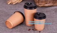 China 100% Biodegradable Disposable PLA Coated Coffee Paper Cup,9oz hot coffee paper cup with lids/ coffee to go cups/ oem dis for sale
