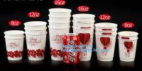 China Disposable Insulated Ripple Hot Coffee Paper Cup with Cappuccino Lids,Custom Disposable Paper Cup 6 oz Paper Coffee Cup for sale