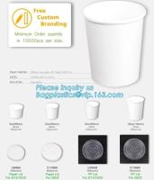 China Biodegradable coffee paper cup with lid custom printed paper cup,3oz 5oz 6oz 8oz ice cream paper cup and paper lid pack for sale