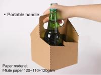 China Wine bottle carrier, disposable paper holder,newspaper holder recycling,take away coffee cup carrier, handy, handle pac for sale