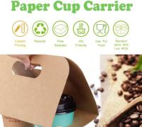 China Wine bottle carrier, disposable paper holder,newspaper holder recycling,take away coffee cup carrier, handy, handle pac for sale