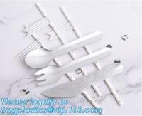 China paper folk, paper knife, paper spoon, paper straw, paper cultery, paper party supplies, paper plate, paper bowl, paper for sale