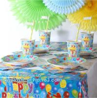 China cheap price embossed surface transparent disposable plastic table covers,54