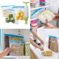 China Vacuum Stand Up Plastic Bags , Food Storage Bags 2 Pack Vacuum Sealer Rolls Shrink for sale