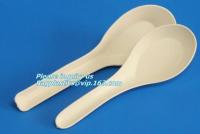 China 5.5 inch BPA FREE Spork Biodegradable Plastic PLA Fork Spoon Combination Corn Starch Compostable Disposable bagplastics for sale