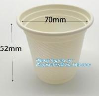 China FDA Paper Cup Biodegradable Disposable Sugarcane Bagasse Coffee Cup for sale