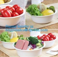 China disposable eco friendly sugarcane 500ml bowl,Biodegradable Disposable Sugarcane Bagasse Bowl of 24oz 680ml bagease pac for sale