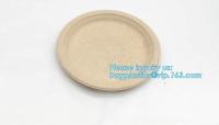 China biodegradable tableware 5 compartment sugarcane tray,100% Biodegradable Disposable Sugarcane Paper Raw Material Composta for sale
