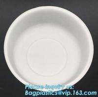 China Sugarcane Bagasse Disposable Salad Bowl,biodegradable compostable sugarcane bagasse oval bowl 16oz,8oz 16oz 24oz 32oz bi for sale