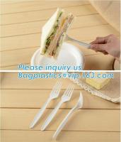 China biodegradable compostable CPLA cutlery dinnerware tableware,PLA compostable cultery,cultery/spoon/fork/knife,bagease pac for sale