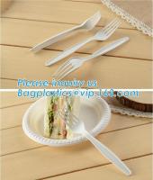 China biodegradable compostable CPLA cutlery dinnerware tableware,PLA compostable cultery,cultery/spoon/fork/knife,bagease pac for sale