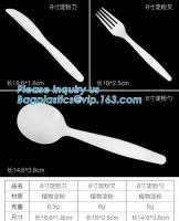 China Biodegradable disposable cutlery eco friendly plastic CPLA cutlery,Disposable Biodegradable Corn Starch Cutlery/Spoon for sale