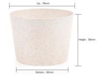 China Wheat straw Compostable PLA eco-friendly biodegradable Biodegradable ECO Friendly PLA Plastic Cup with Lid bagease pac for sale