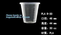 China Custom Disposable Plastic CPLA Lids Compostable Coffee Lid PLA Biodegradable Cup Lid SGS test report CPLA 62mm lids for for sale