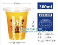 China Biodegradable Eco Friendly Dinnerware Cornstarch CPLA Cups 90mm CPLA Yellow Lid for sale
