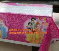 China Ice And Snow Baby Favor Decoration princess Party Tablecover Supply, Hot Sale party plastic tablecover supplies kids bir for sale