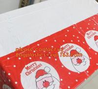 China Banquet Table Cloth Event&Party Supplies Decoration Colorful Polka Dot Plastic, Striped Plastic Tablecloths Table Cover for sale