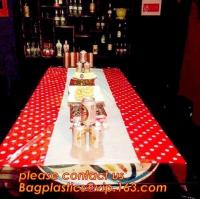 China Colorful Polka Dot Table Cloth Plastic Tablecloth Cover for Wedding Birthday Party Supplies/Decoration BAGEASE BAGPLASTI for sale