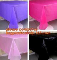 China Colorful Plastic Tablecloth Wedding Decoration Supplies Party Table Cover 10 colors to choose, Waterproof Table Cover Pa for sale
