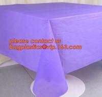 China Colorful Plastic Tablecloth Wedding Decoration Supplies Party Table Cover 10 colors to choose, Waterproof Table Cover Pa for sale