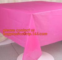 China Colorful Plastic Tablecloth Wedding Decoration Supplies Party Table Cover 10 colors to choose, Waterproof Table Cover Pa for sale