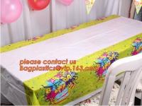 China Creative Boys Girls Birthday Party Tablecloth Plastic Disposable Outdoor Kids Supplies Accessories, happy birthday party for sale