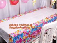 China Creative Boys Girls Birthday Party Tablecloth Plastic Disposable Outdoor Kids Supplies Accessories, happy birthday party for sale