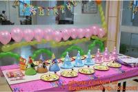 China cartoon theme party for kids happy birthday party tableware, Festival Pink Tablecover Supply,Transparent Rectangle Kitch for sale