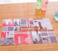 China Wholesale price dining mat PVC Fabric silicone placemat table mat,tableware accessories round plastic placemat PVC water for sale