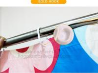 China Plastic Waterproof Transparent Shower Curtain Bathroom Curtain Home Decoration With 12pcs Hooks, Shower Curtain Liner for sale