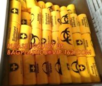 China trash bag for infecciosas, hospital use, biohazardous refuse bag, biodegradable compostable medical biohazard bags with for sale