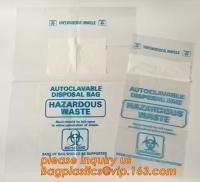 China Biohazard Garbage Bag for hospital Waste, Biohazard medical waste Plastic Bags For clinical Disposal, HDPE biodegradable for sale
