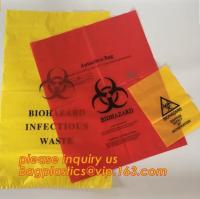 China biodegradable biohazard bag, biohazard clinical waste bag, Medical Trash Bin Liner Biohazard Waste Garbage Bags For Hosp for sale