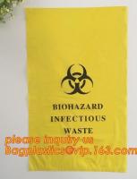 China biodegradable biohazard bag, biohazard clinical waste bag, Medical Trash Bin Liner Biohazard Waste Garbage Bags For Hosp for sale