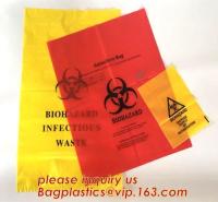 China Co-extrusion PE Garbage Bags, trash bag for infecciosas, Medical consumables biohazard waste disposal supplies LDPE plas for sale