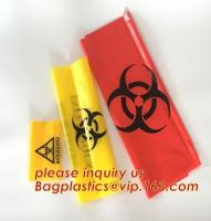 China Co-extrusion PE Garbage Bags, trash bag for infecciosas, Medical consumables biohazard waste disposal supplies LDPE plas for sale
