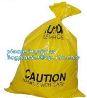 China Co-extrusion PE Garbage Bags, trash bag for infecciosas, Medical consumables biohazard waste disposal supplies LDPE plas for sale