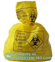 China Co-extrusion PE Garbage Bags, trash bag for infecciosas, Medical consumables biohazard waste disposal supplies LDPE plas for sale