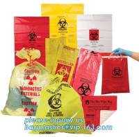 China Medical Biohazard Waste Bags for Hosptial, PE Flat disposable biohazard garbage bag / waste bag / trash bag, bagplastics for sale