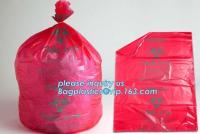 China Biohazard medical waste bag for hospitals, Disposal Plastic Medical waste bags, Plastic Pe Medical Biohazard Waste Bag for sale