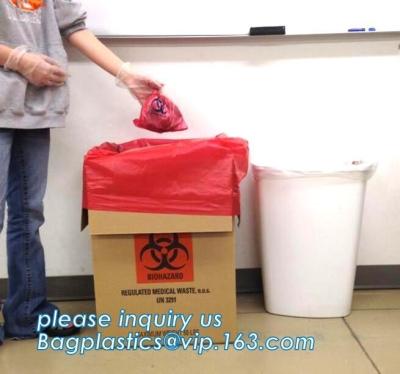 China Biodegradable Medical Biohazard Waste Bag- Cheap Price, LDPE Medical Biohazard Waste Plastic Trash Bags, pocket biohazar for sale