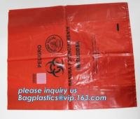 China Biodegradable Medical Biohazard Waste Bag- Cheap Price, LDPE Medical Biohazard Waste Plastic Trash Bags, pocket biohazar for sale